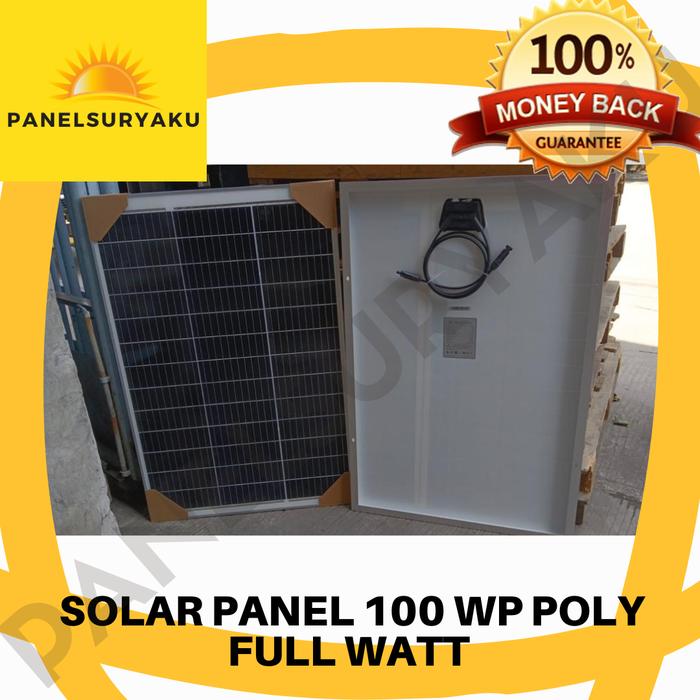 Jual SOLAR PANEL SURYA SOLAR CELL 100 WP 100 WATT POLYCRYTALLINE MAYSUN ...