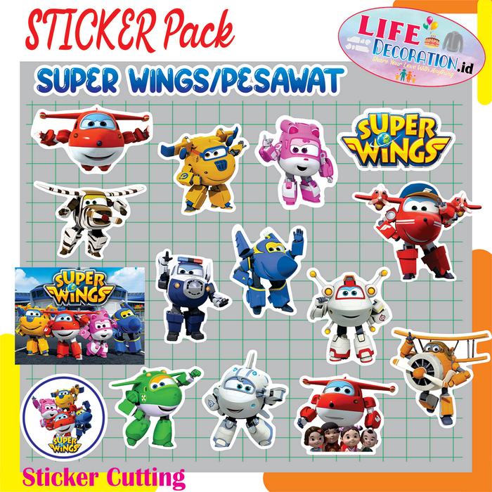 Jual STIKER SUPER WINGS / STICKER PACK SUPER WING PESAWAT - Kota ...