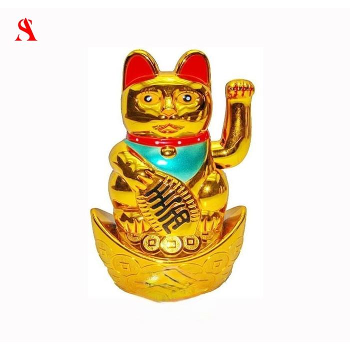 Promo Lucky Cat Yuan Bao Ukuran 8 Inch Patung Kucing Hoki - Kota ...