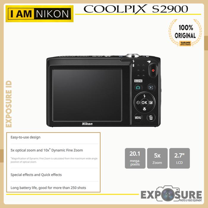 Jual Nikon Coolpix S2900 / Kamera Pocket Digital Nikon Coolpix S2900 ...