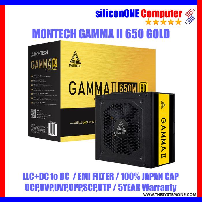 Jual MONTECH GAMMA II 650 GOLD Powersupply 650W - Kota Bandung - silicon ONE Computer | Tokopedia