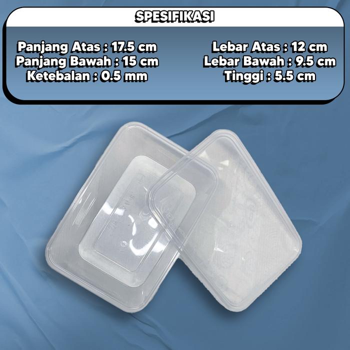 Jual Kotak Plastik Persegi Panjang All Size | Thinwall Rectangle ...