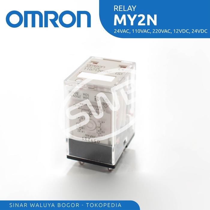 Jual Relay Omron MY2N 12vdc, 24vdc, 24vac, 110vac, & 220vac - Jakarta ...
