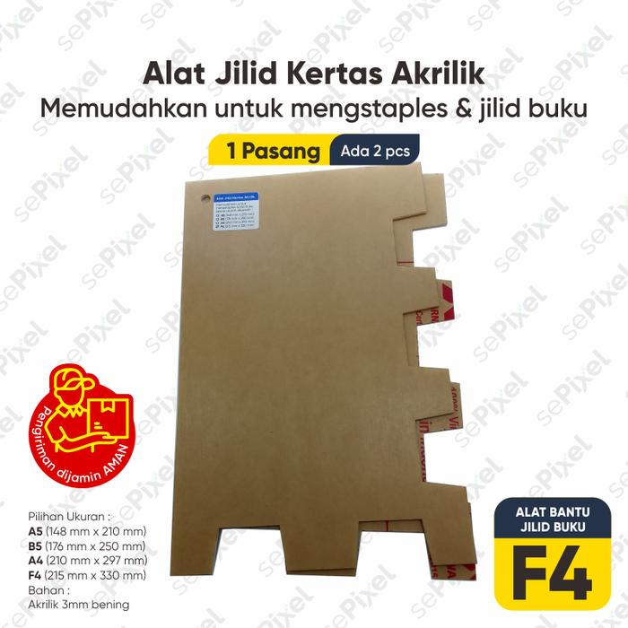 Jual Alat Jilid Kertas Akrilik Memudahkan Jilid Buku F4 A4 B5 A4 - F4 Di Seller Noelle ...