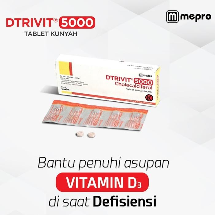Jual VITAMIN D3 5000 IU DTRIVIT 5000 IU - Kota Bandung - Feodore Store | Tokopedia