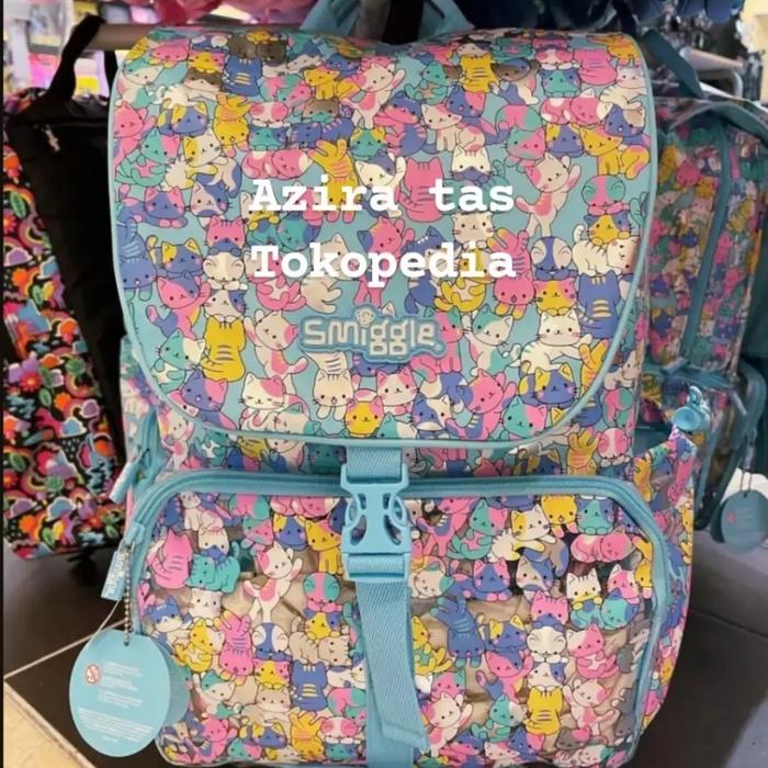 Jual SMIGGLE BACKPACK CHELSEA KITTY BLUE ORIGINAL - TAS SMIGGLE SD ...