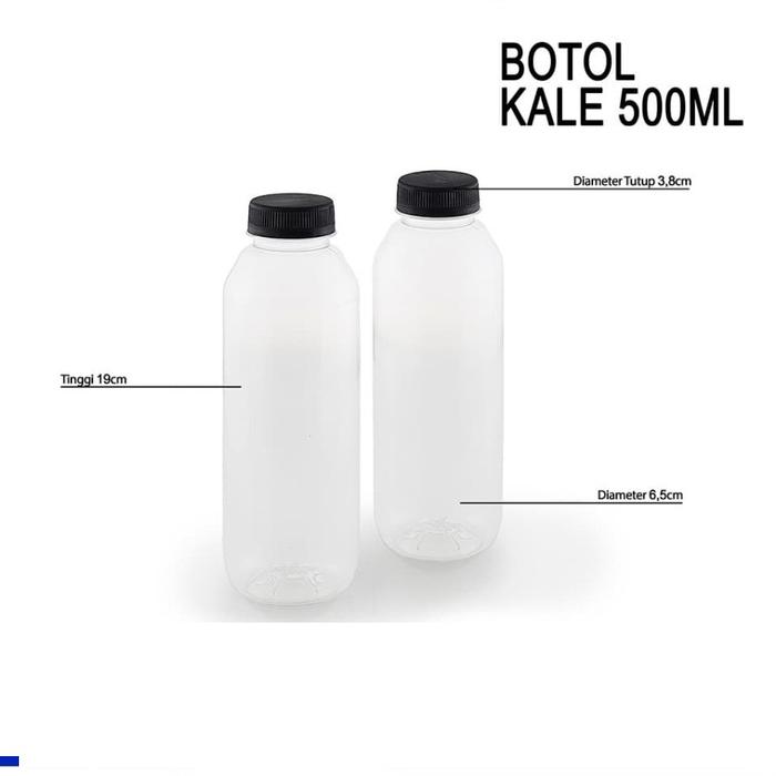 Jual Botol Kale 500 ml Botol Plastik PET 500ml Botol Jus Kopi 500 ml ...