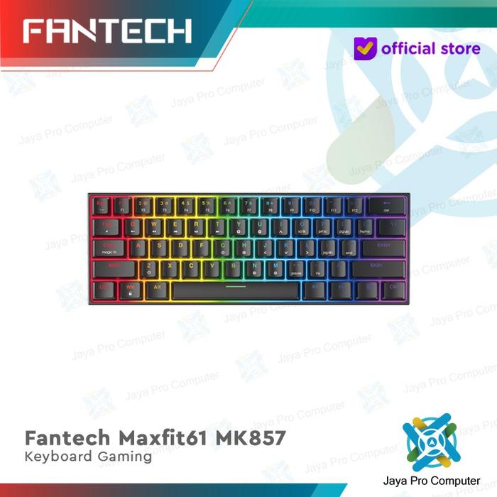 Promo Keyboard Gaming Mechanical Fantech Maxfit61 MK857 60% RGB - Merah ...