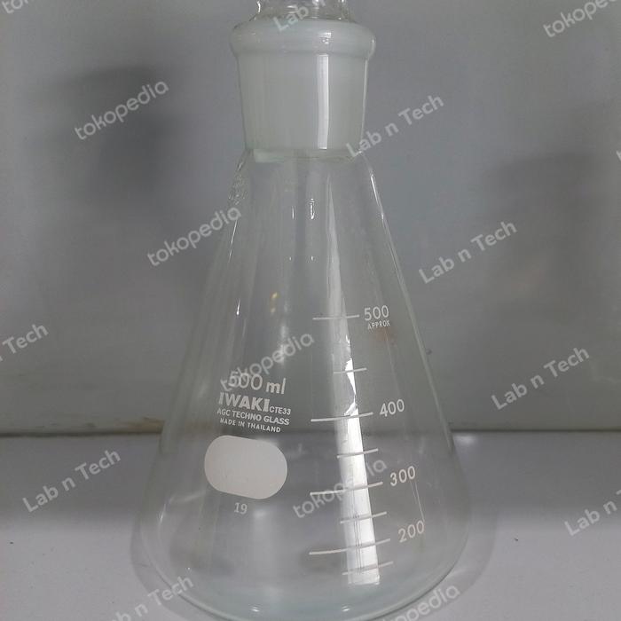 Jual Erlenmeyer Asah 500 ml katalog number 5021FK500-34 Merk Iwaki - Kota Bekasi - Lab n Tech ...