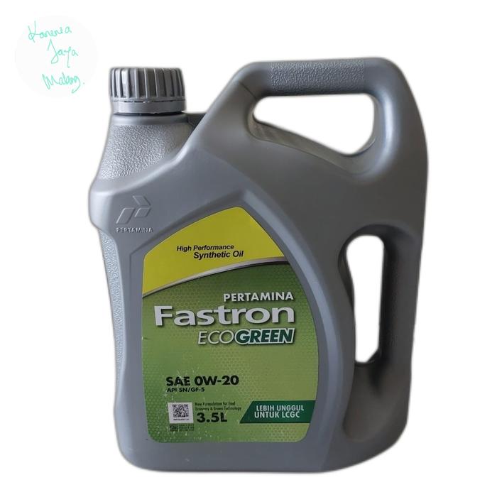 Jual Oli Fastron Eco Green SAE 0W-20 3.5 Liter -Mobil LCGC -Pertamina ...