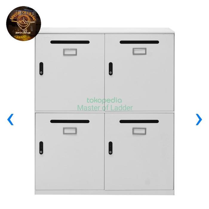 Jual Locker Lemari Besi 4 Pintu Dilengkapi Sandi /Loker Kabinet Carter ...