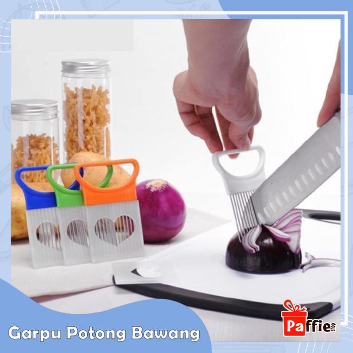 Jual Garpu potong bawang kentang tomat alat dapur onion slicer cutter ...