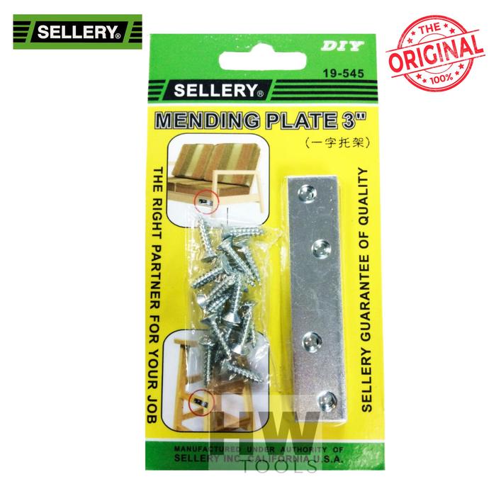 Jual Mending Plate 3" Penyambung Plat 75mm Lurus 3 Inch SELLERY 19-545 ...