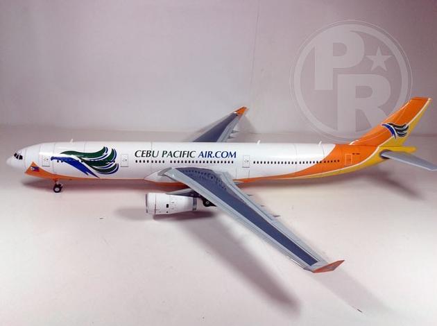 Jual DIY Miniatur Papercraft Pesawat Airbus A330-343X Cebu Pacific ...