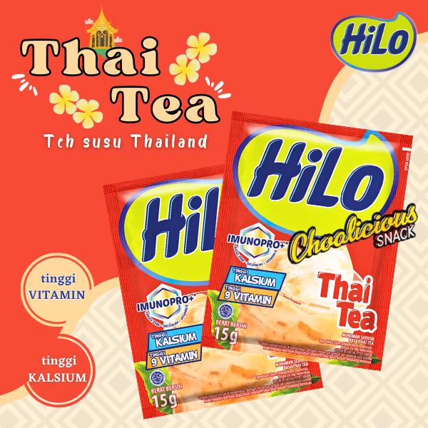 Jual HiLo Thai Tea Teh Susu Thailand Minuman Bubuk Sachet Ecer @15 gram ...