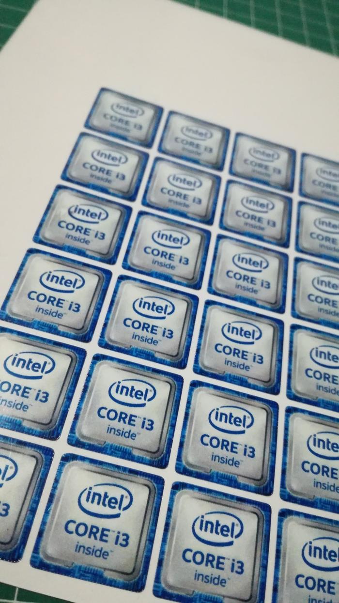 Jual Stiker Intel Core i3 Gen 3 Gen 4 Gen 6 Gen 7 Gen 10 Gen 11 i3 Gen3 ...