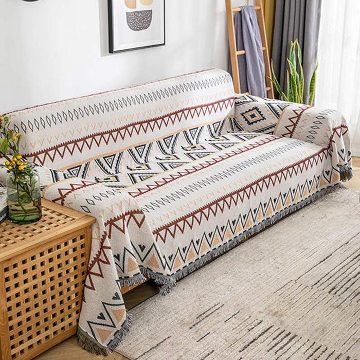 Jual Blanket Tassel Sofa Cover 130 - 180 Cm / Selimut Permadani Rajut ...