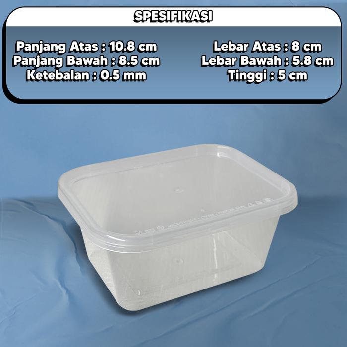 Jual Kotak Plastik Persegi Panjang All Size | Thinwall Rectangle ...