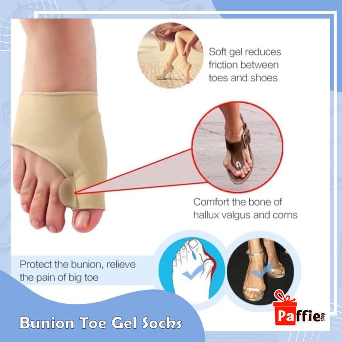 Jual Obat Bunion Toe Gel Socks Hallux Valgus Big Corrector Terapi Kaki ...