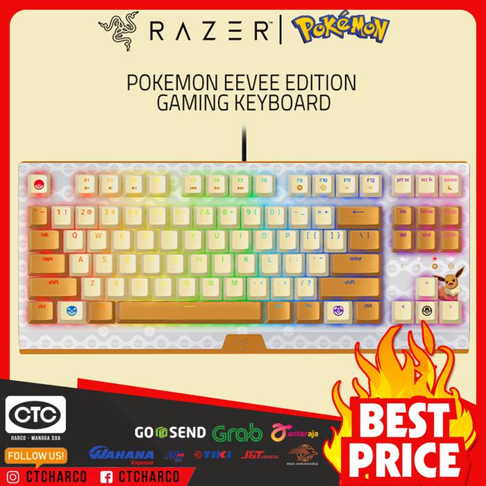 Promo Keyboard Razer BlackWidow V3 TKL Pokemon Mechanical - Keyboard ...