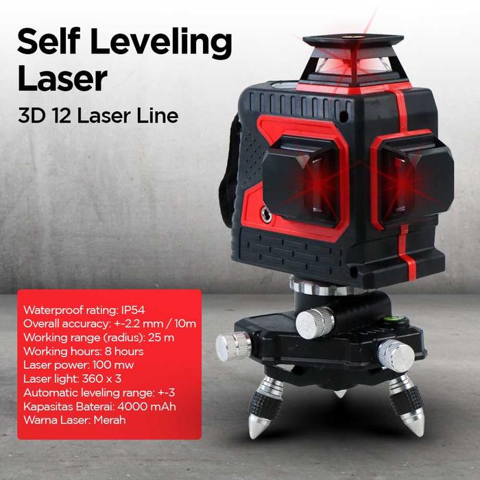 Promo Laser Level Mesin Leveling 2,5,8,12,16 Line Alat Ukur Meteran ...