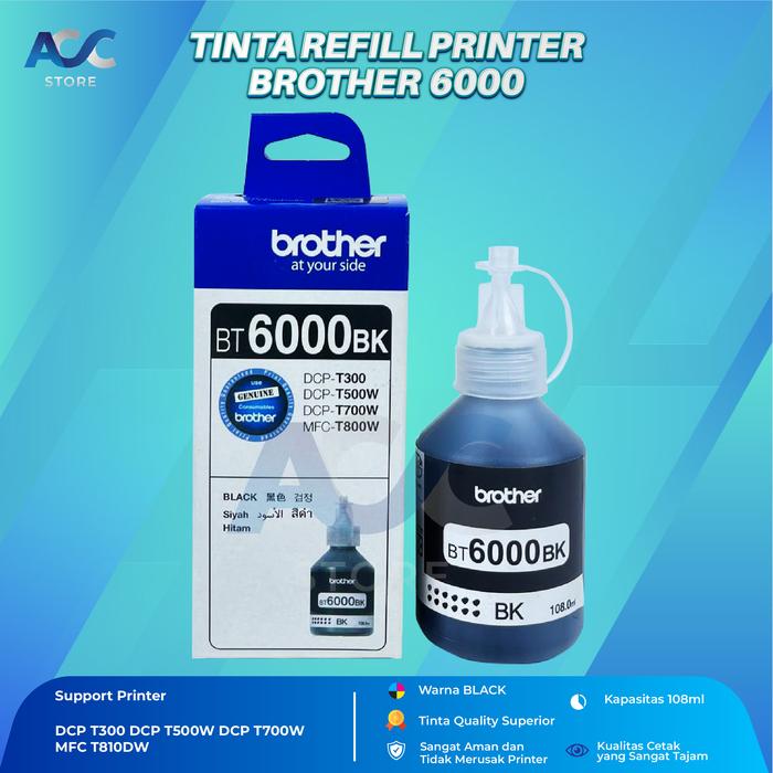 Promo Tinta Brother BT6000BK Isi Ulang Printer DCP T300 DCP T500W DCP ...