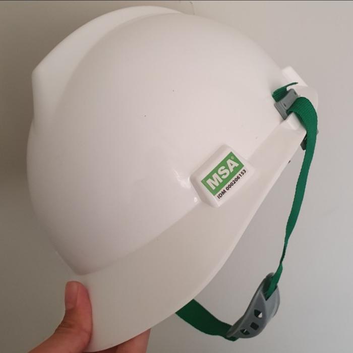 Jual Helm proyek MSA Lokal SNI V-grad / Safety helmet MSA SNI komplit ...