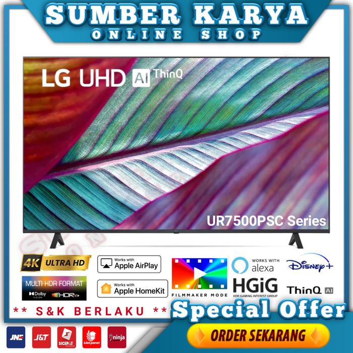 Jual LG UR7500PSC 4K UHD Smart Digital TV 55" 55UR7500 - 55UR7500PSFC ...