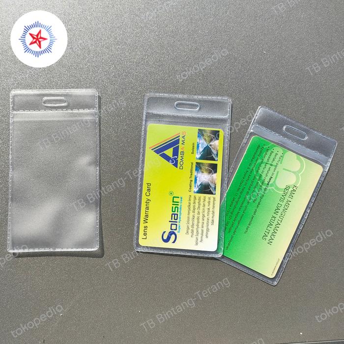 Jual PLASTIK SAMPUL COVER PELINDUNG ID CARD ATM KARTU IDENTITAS CC ...