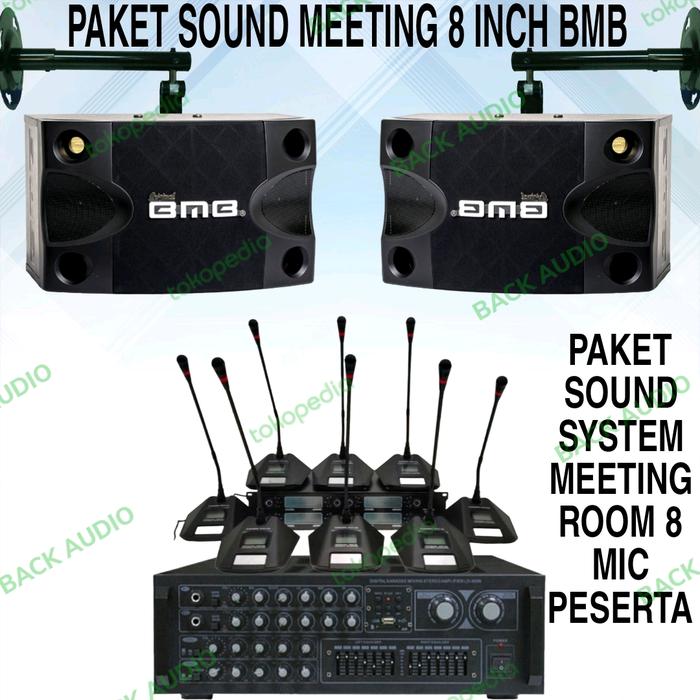 Jual PAKET SOUND MEETING ROOM BMB 8 INCH DAN 8 MIC WIRELESS CONFERENCE ...