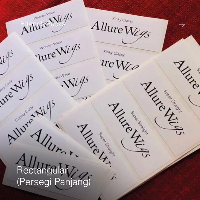 Jual Custom Cetak Desain Label Sticker / Stiker Label - Persegi Panjang ...