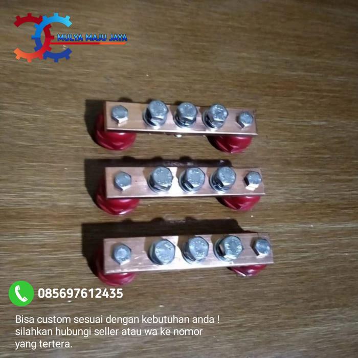 Jual busbar tembaga 3mm x 20mm x 100mm - busbar grounding - tembaga ...