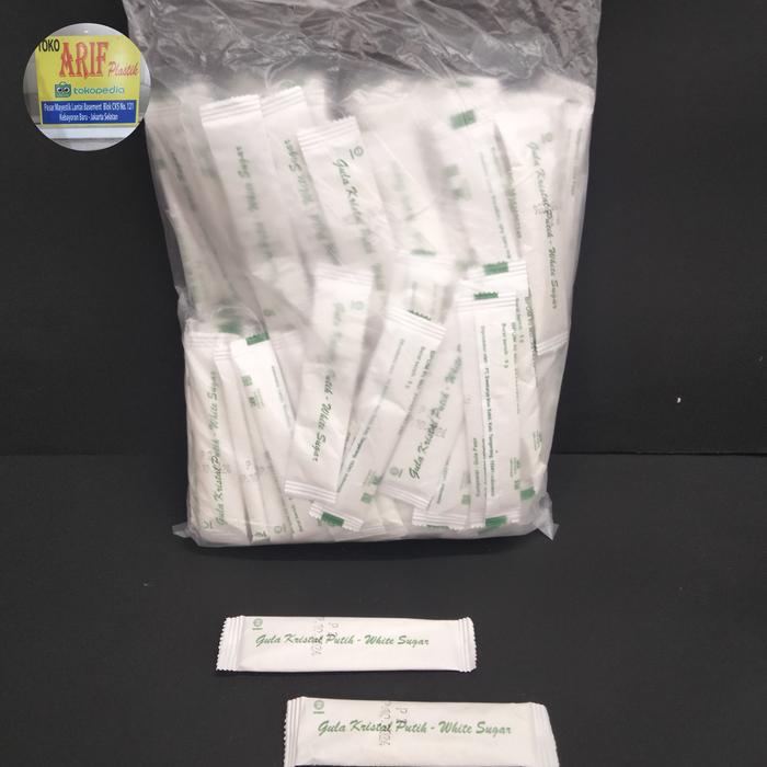 Jual wheit sugar stick/gula putih /gulas pasir kristal ( per pcs ...