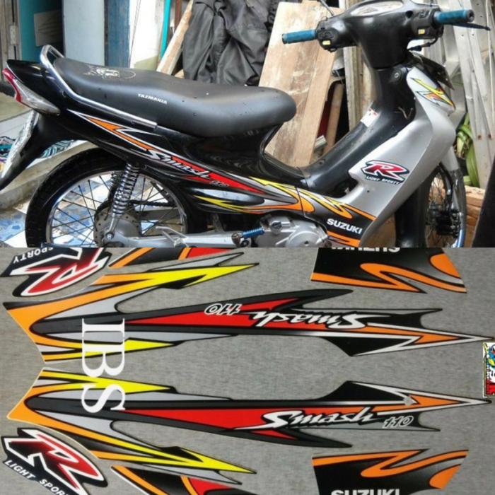 Jual STRIPING SMASH 110R SILVER 2004 STIKER LIS SUZUKI 110 R POLET ...