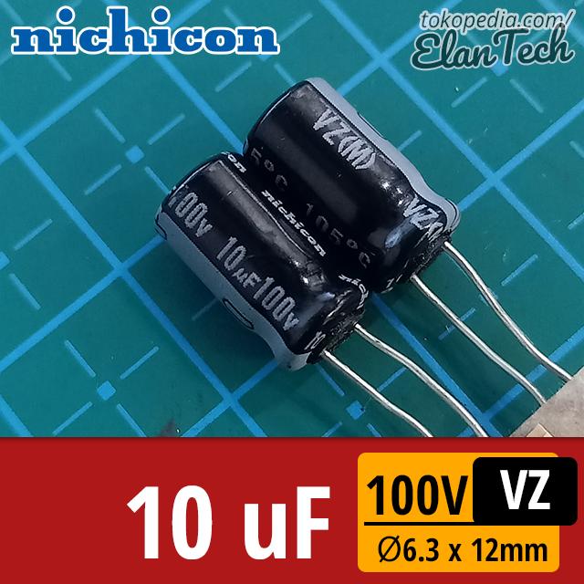 Jual Elco 10uF 100V Nichicon 10 uF Kapasitor Capacitor ElanTech ...