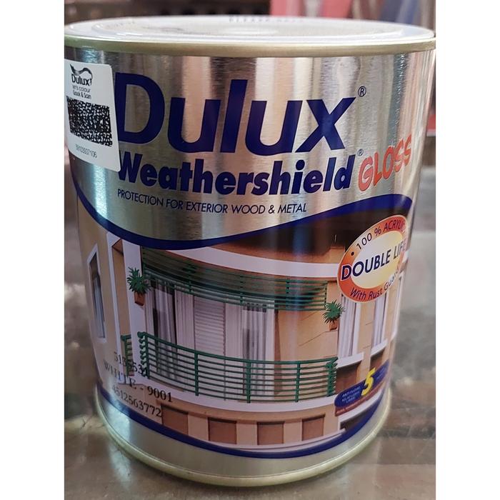 Jual DULUX WEATHERSHIELD GLOSS CAT KAYU DAN BESI WARNA STANDARD 9001 ...