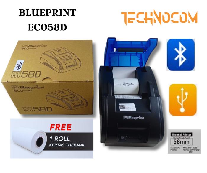 Jual Printer Thermal Bluetooth Blueprint ECO58D - Kota Kendari - Technocom Kendari | Tokopedia