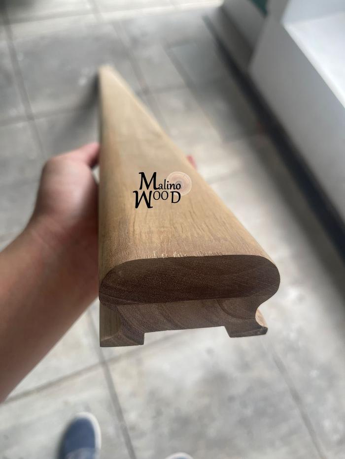 Jual Hand rail pegangan railing tangga handle kayu jati minimalis ...