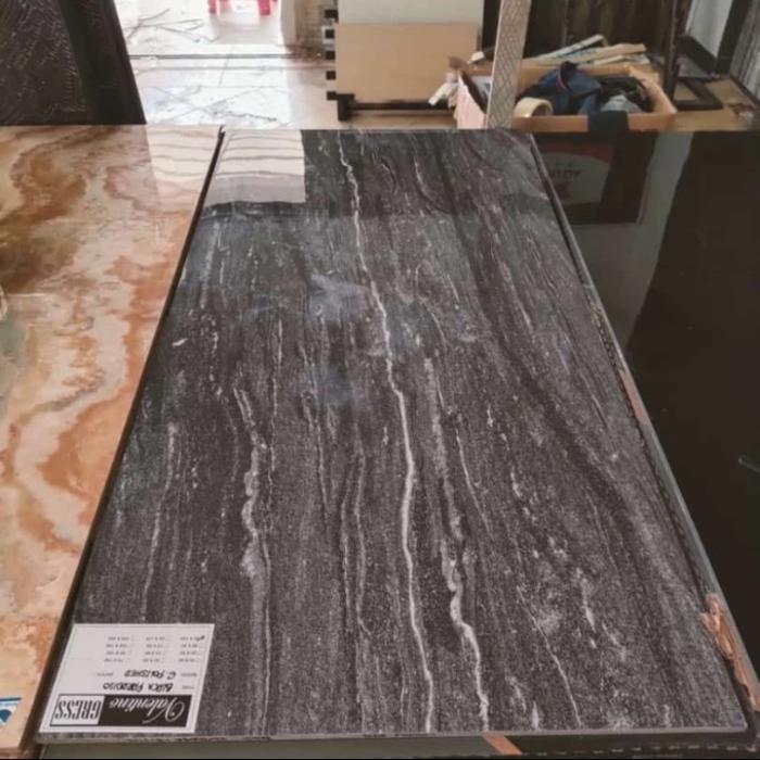 Jual granit/keramik lantai 60x120 hitam motif teras glossy - Kab. Bogor ...