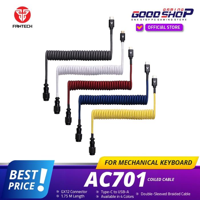 Jual Fantech Ac701 Coiled Cable - Keyboard Cable - Putih Di Seller ...