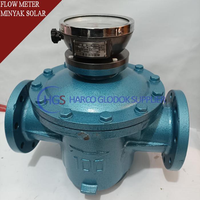 Jual flow meter solar 4 inch flange jiz 10K / meteran minyak bbm 4 inch ...