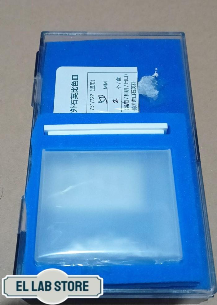 Jual 2 Pcs Cuvette Quartz 50mm/Cells with Lid (JGS1 for ...