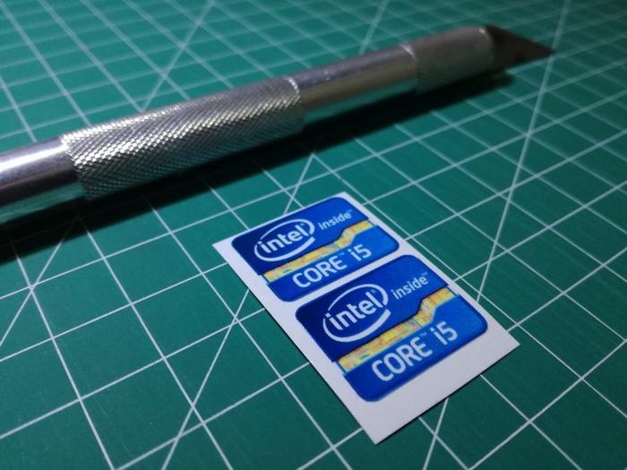 Jual Stiker Intel Core i5 Gen3 Gen4 V Pro Gen6 Gen7 Vpro Gen9 Gen10 ...