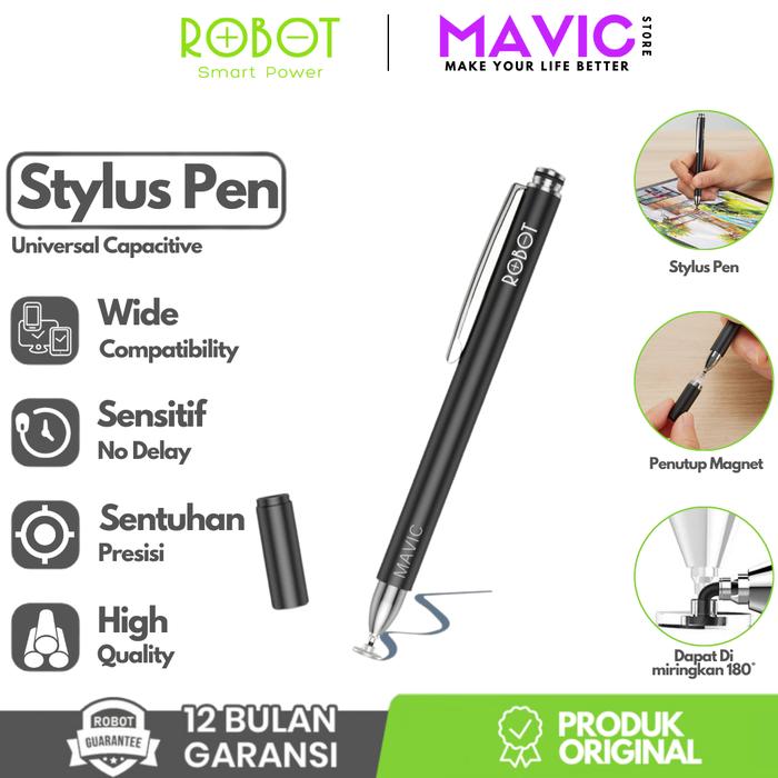 Promo ROBOT RSP02 Universal Capacitive Stylus Pen Android iPad Tab ...