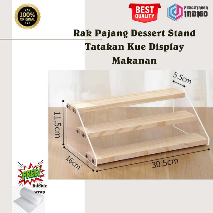 Jual Rak Pajang Dessert Stand Tatakan Kue Display Makanan 3 Susun - Kab ...