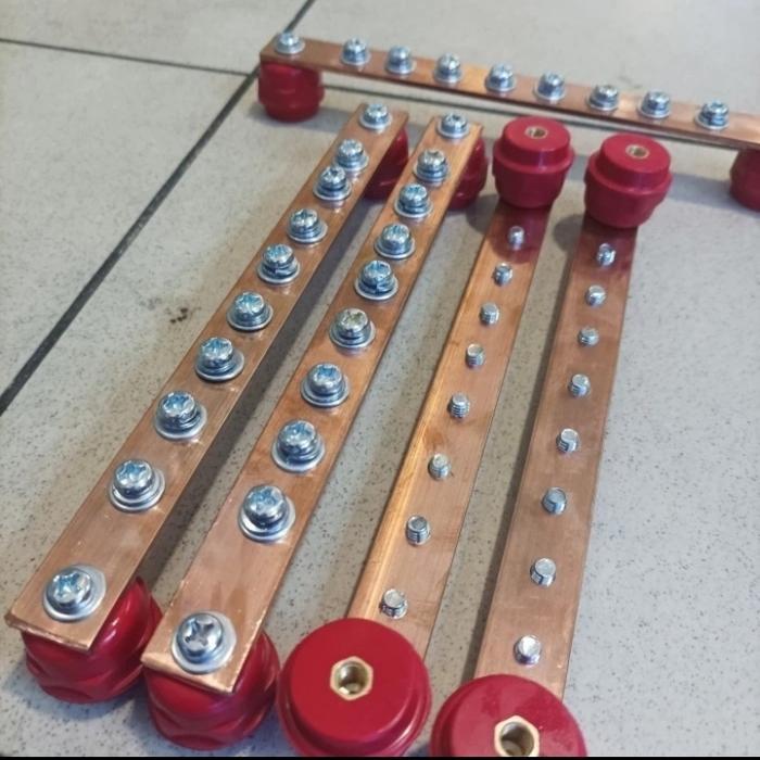 Jual Busbar Isolator Busbar Tembaga 3mm x 15mm x 20cm tinggal pakai ...