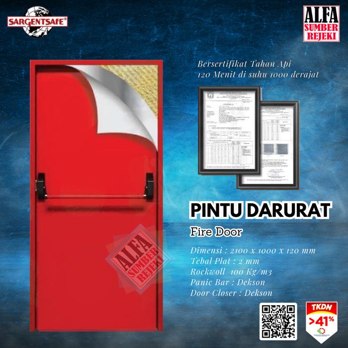 Jual Pintu Tahan Api/ Emergency Exit Fire Door Bersertifikat - Kota ...