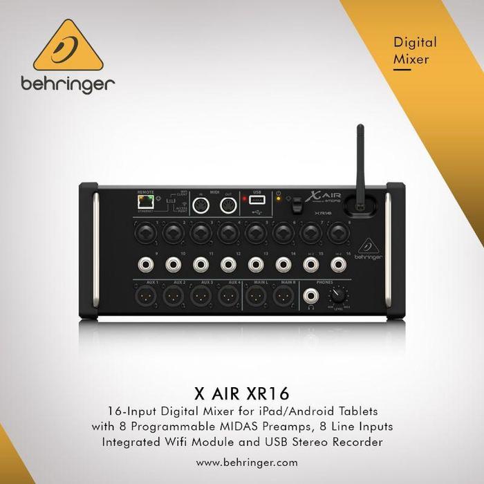Jual MIXER BEHRINGER X AIR XR16 GARANSI RESMI 1 TAHUN ORIGINAL BEHRINGER - Jakarta Selatan ...
