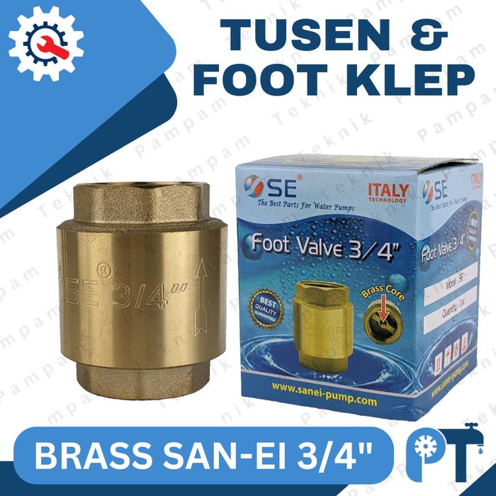 Jual TUSEN KLEP 3/4 INCH SAN-EI BRASS KUNINGAN / FOOT VALVE SANEI 3/4" ORI - Kab. Tangerang ...