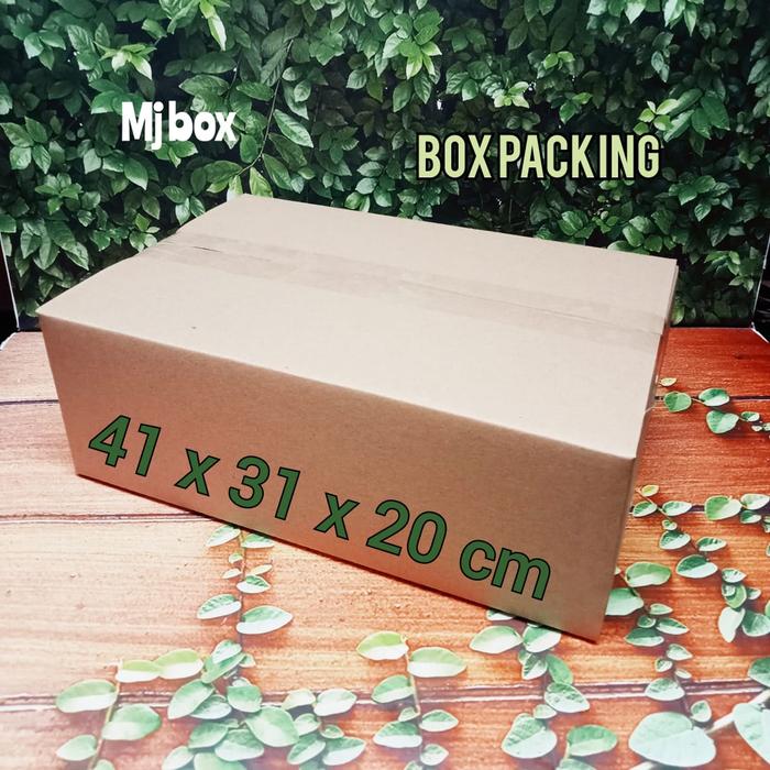 Jual kotak kardus box Uk,41x31x20 cm. ST Single wall model kardus ...